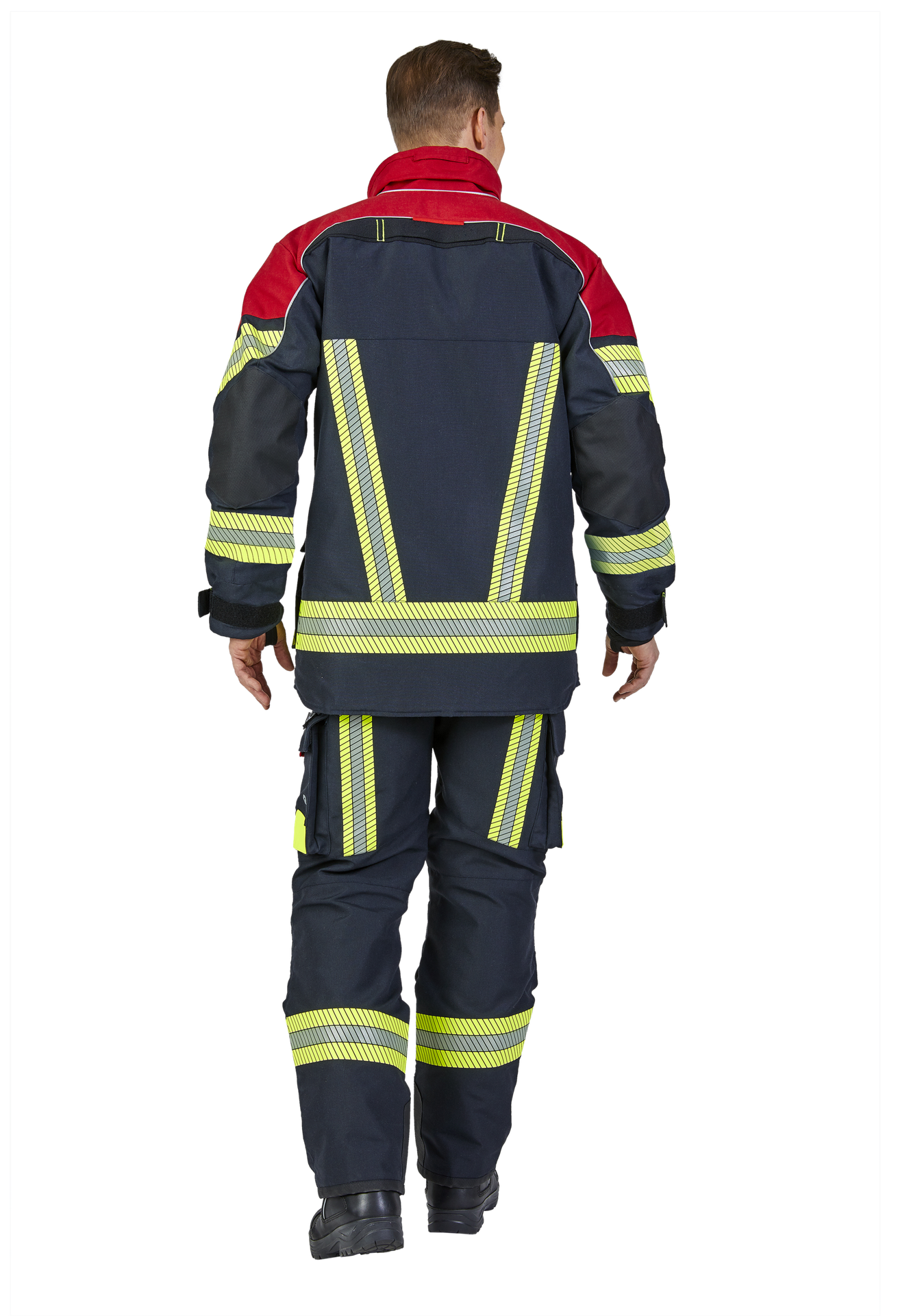 Protective jacket FIRE FLEX black blue/red, NOMEX® NXT, size 68-70E