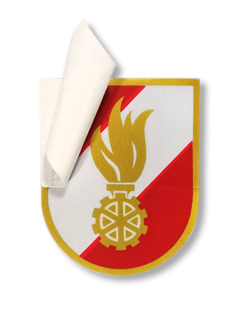 Fire fighting emblem, stick inside