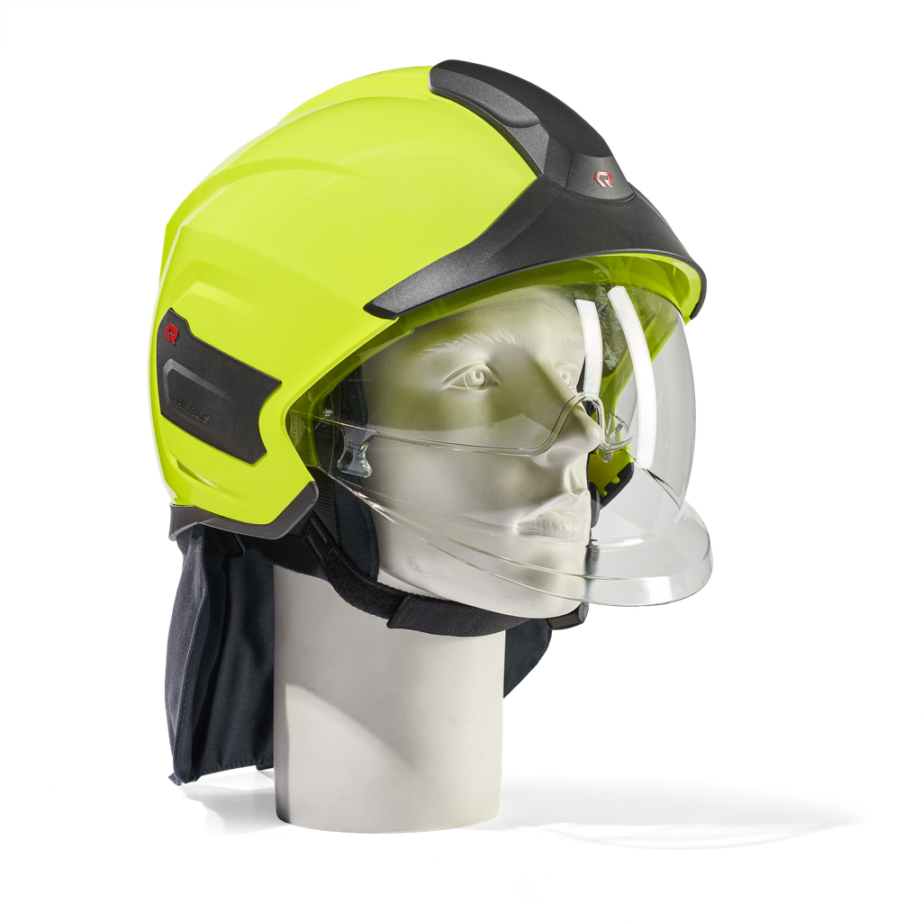 HEROS Titan jaune fluorescent phosphorescent avec visière de protection ...